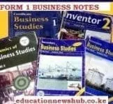 Business studies free secondary school notes and exams (Form one to ...
