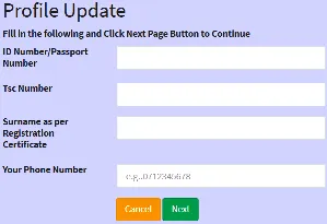 TSC Teacher Profile; How to update your profile online and requirements ...